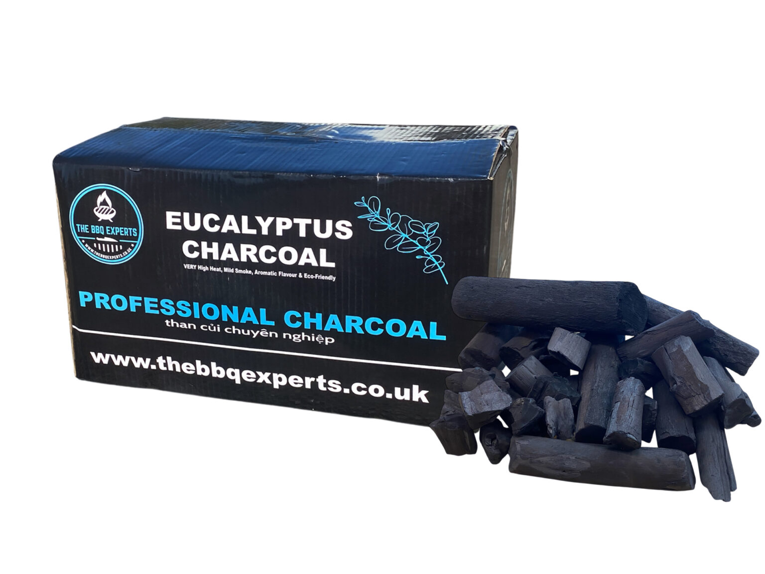 Eucalyptus Gourmet Grade Charcoal - 10kg Box - The BBQ Experts